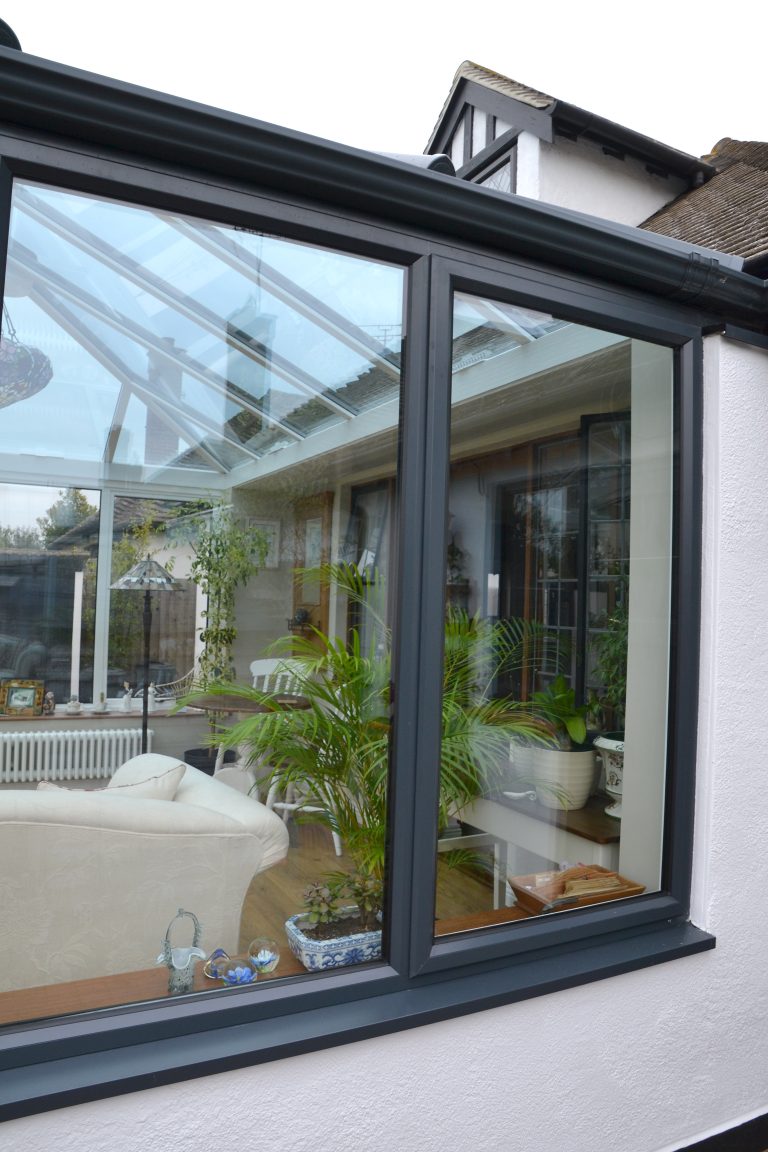 Aluminium-casement-window-anthracite-grey - Climatec Home Improvements