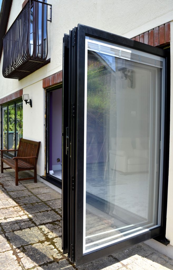 Black-aluminum-bifold-doors - Climatec Home Improvements