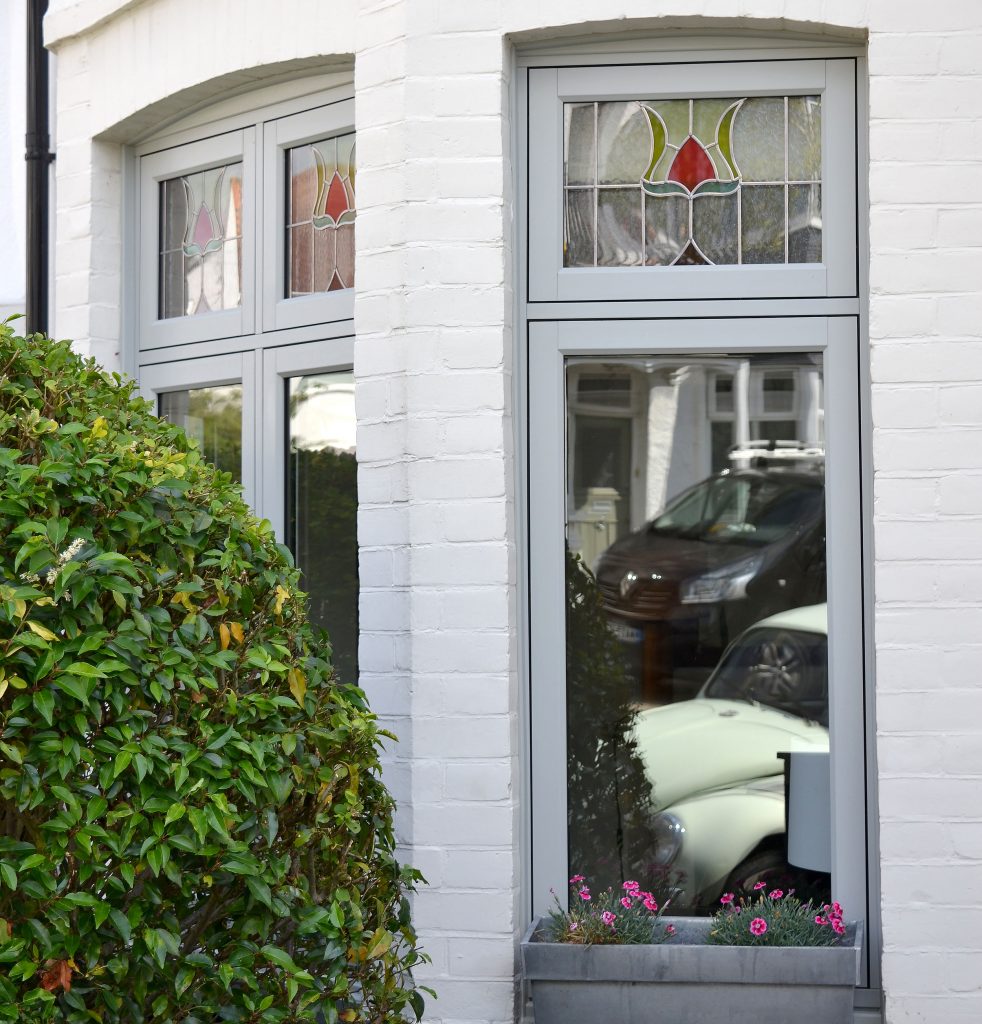 Pearl-Grey-Flush-Windows-with-Coloured-Fanlights - Climatec Home ...